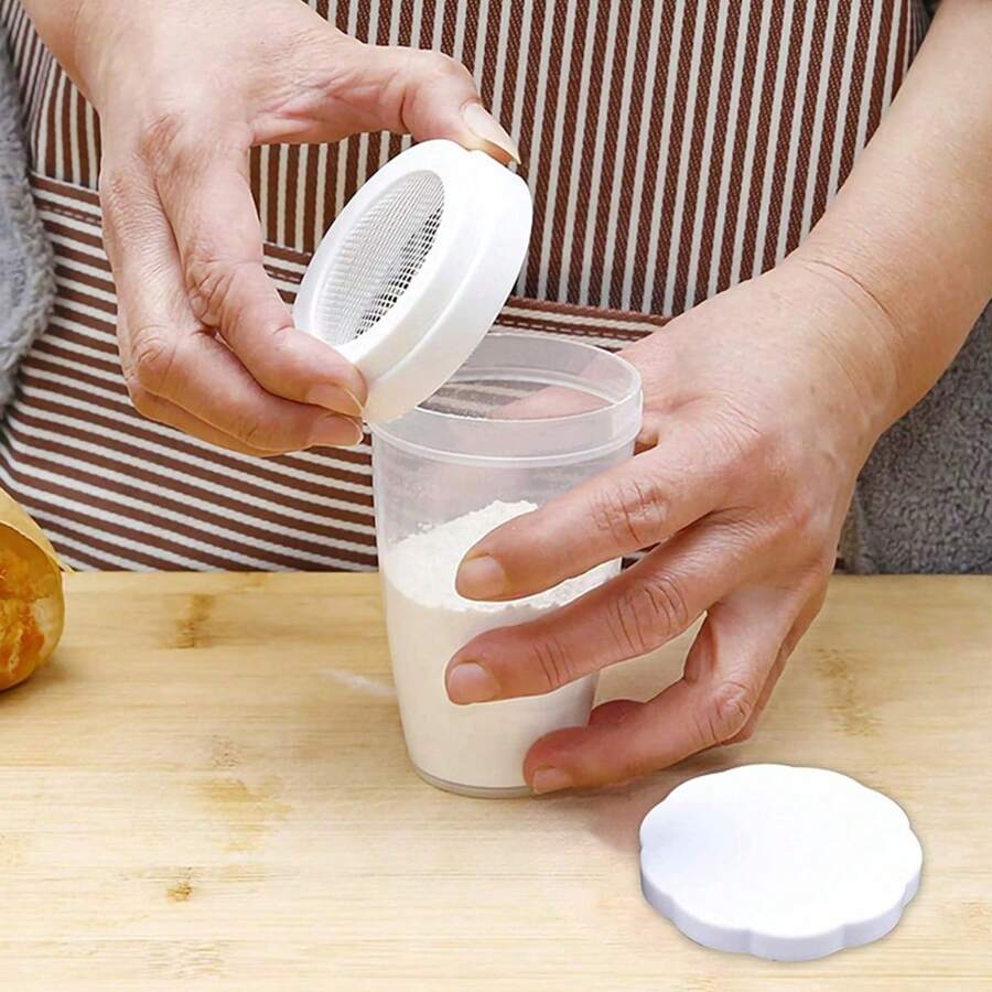 Innovative Flour Sprinkler Portable Flours Container Cocoas Powder ...