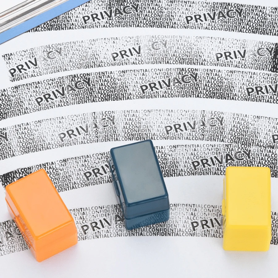 Roller Garbled Confidentiality Seal Express Delivery Document Privacy ...