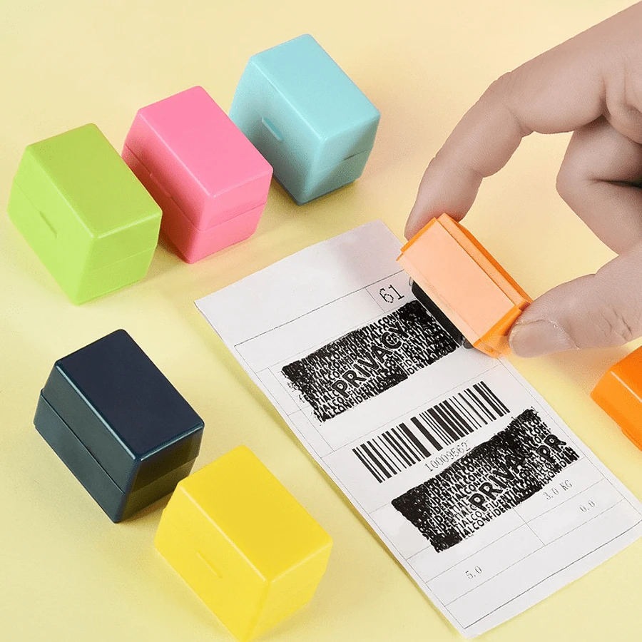 Roller Garbled Confidentiality Seal Express Delivery Document Privacy ...