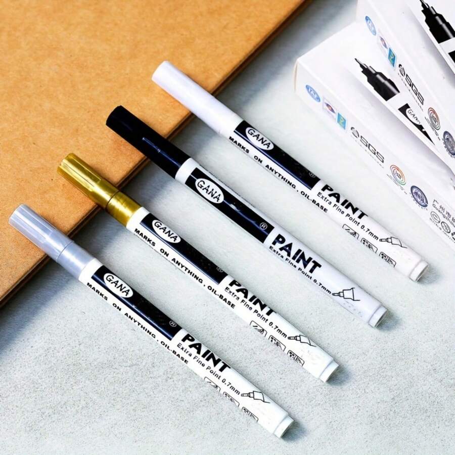 Black Paint Pen - 0.7mm Fine Point, Waterproof, Permanent Marker For ...