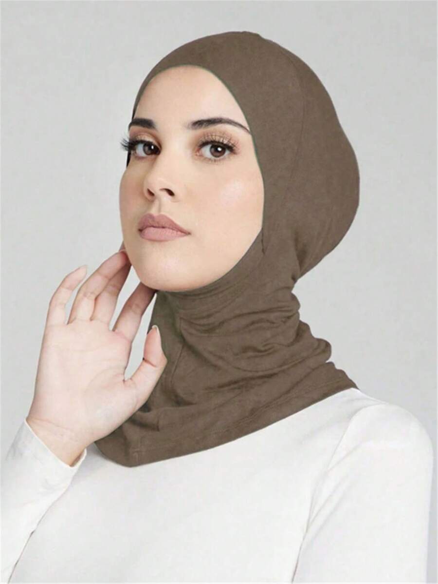 1pc Women's Inner Cap Underscarf Hijab Cap Turban Hat Hijab Fashionable ...