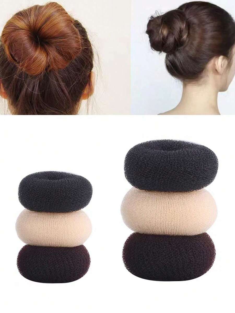 6pcs/3pcs Donut Bun Maker, Hair Styling Buns Maker Tools For Elegant ...