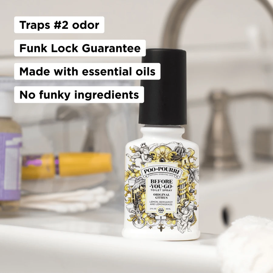 Poo-Pourri Before-You-Go Toilet Spray, Air Freshener Spray, Easy To ...