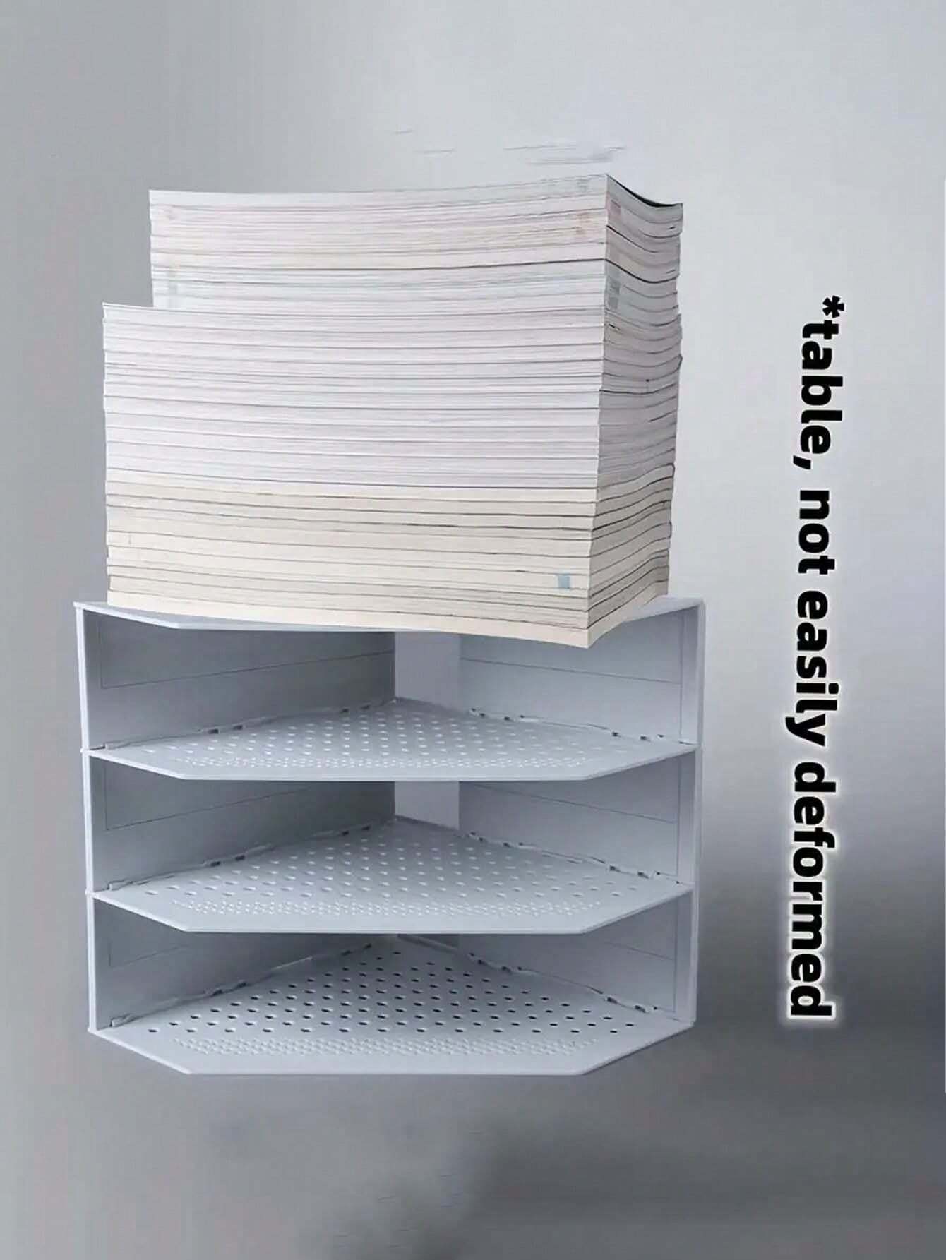 Folding File Rack, Retractable Bookshelf, No Installation Of Multi-In ...