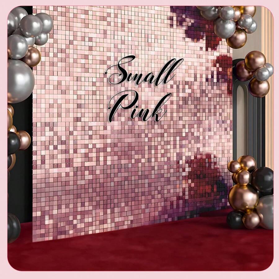 12/24/36pcs Shimmer Wall Backdrop Sequin Panels Sparkly Backdrop For ...
