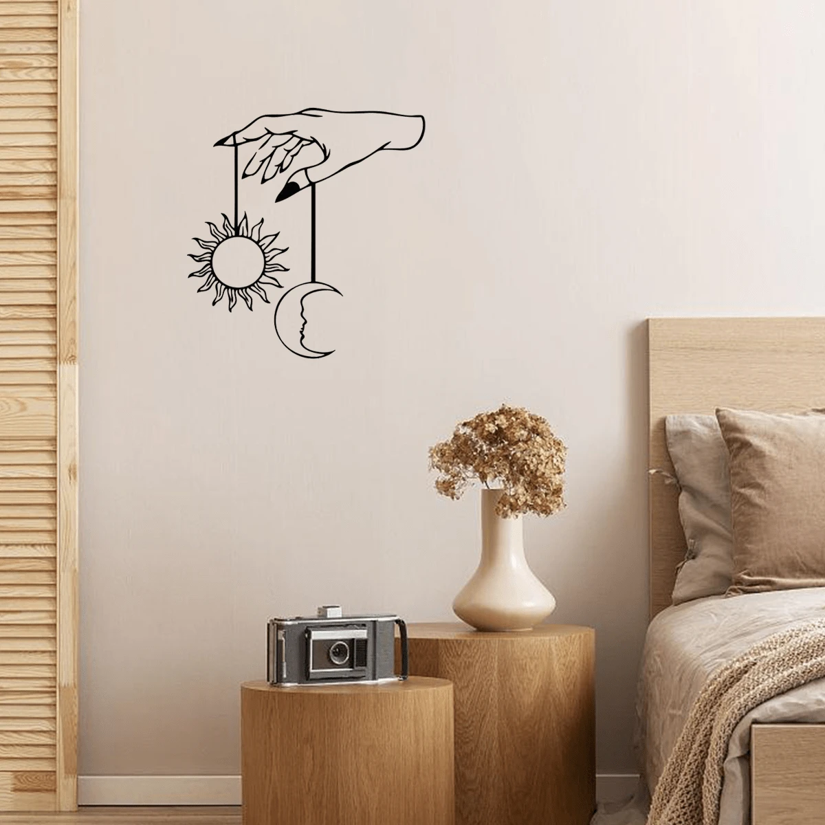 1pc Metal Wall Art Wall Decor Sun Rise & Sunset Minimalist Decor Gothic ...