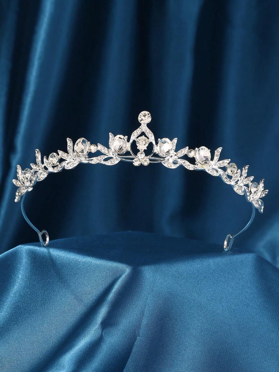 Rhinestone Crown Crystal Bridal Tiara Princess Crown Birthday Crown ...