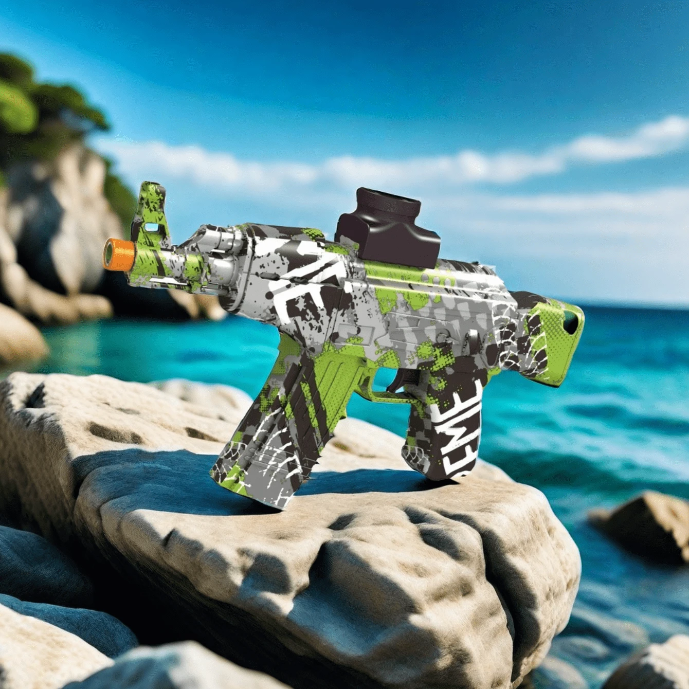 AK47 Airsoft Electric Semi/Full Auto Gun For Teens, High Speed Shooting ...