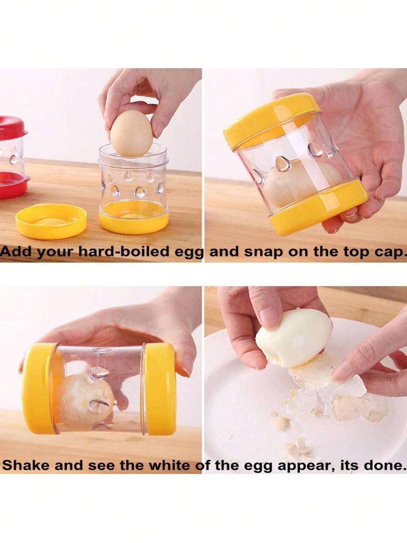 Egg Peeler, Hand-Operated Automatic Egg Shell Separator, Kitchen Tool ...