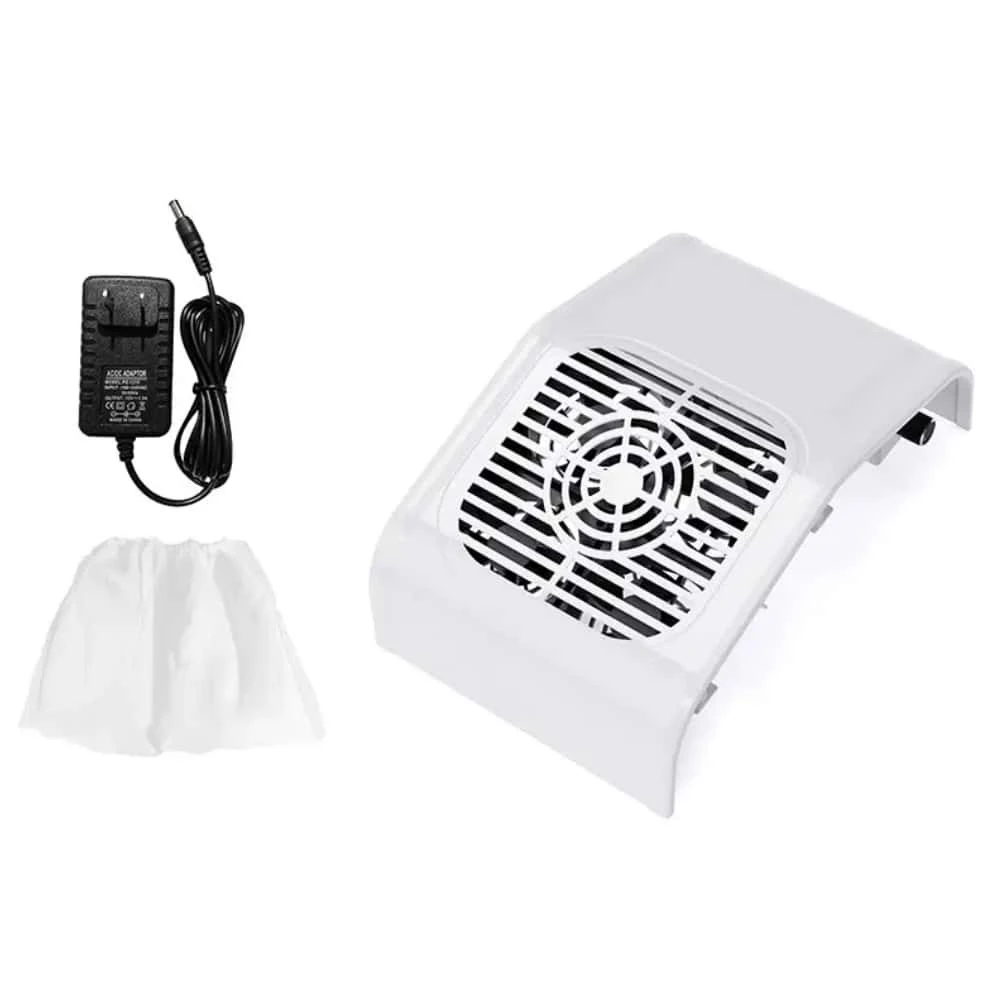 80W High Power Electric Nail Dust Collector With 858-12 Variable Speed ...