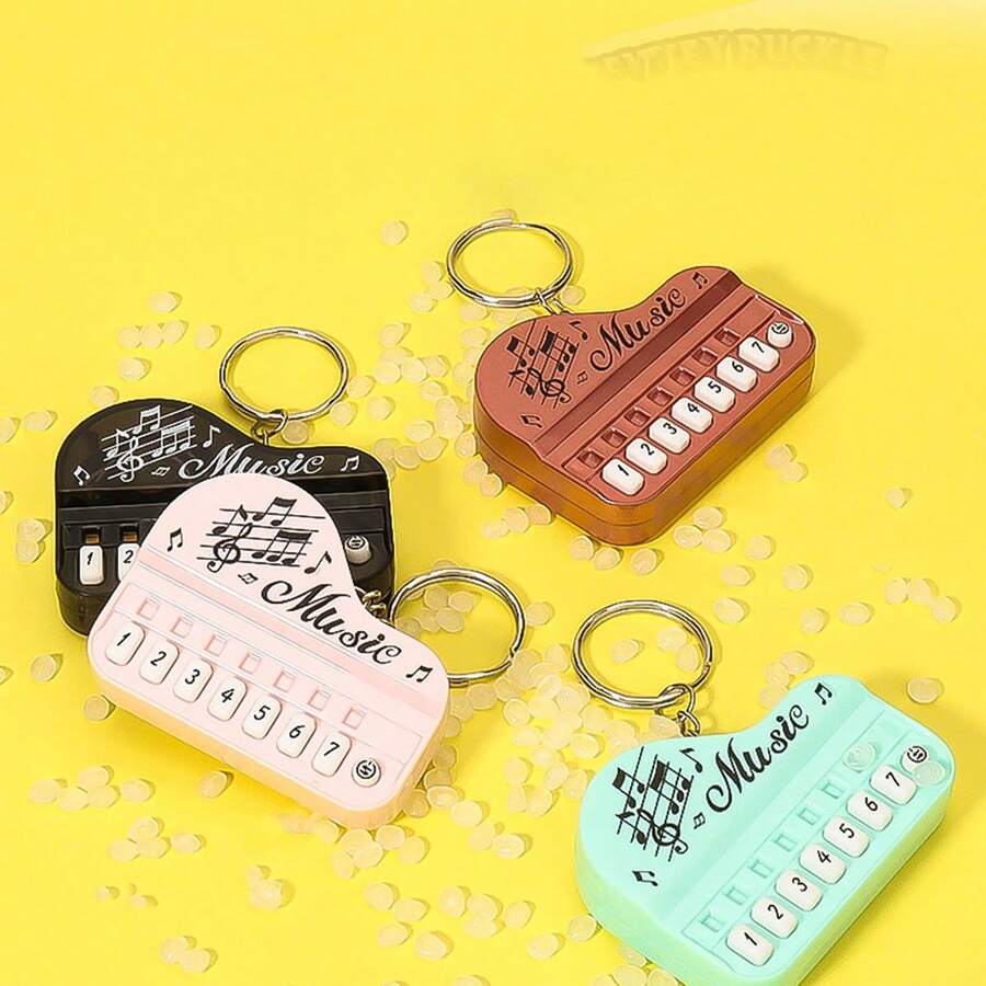 Creative Mini Electronic Piano Keychain Pendant Music Toy Plays Music ...