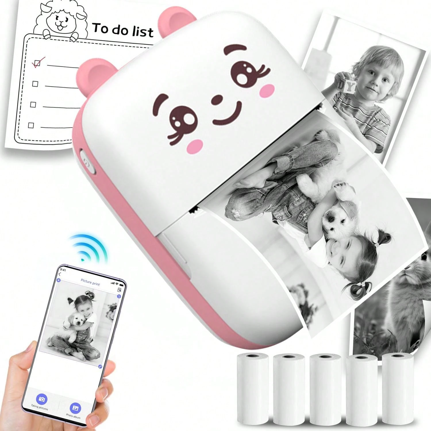 Memoking Sticker Printer - Print Sticker Maker Machine Portable Printer ...