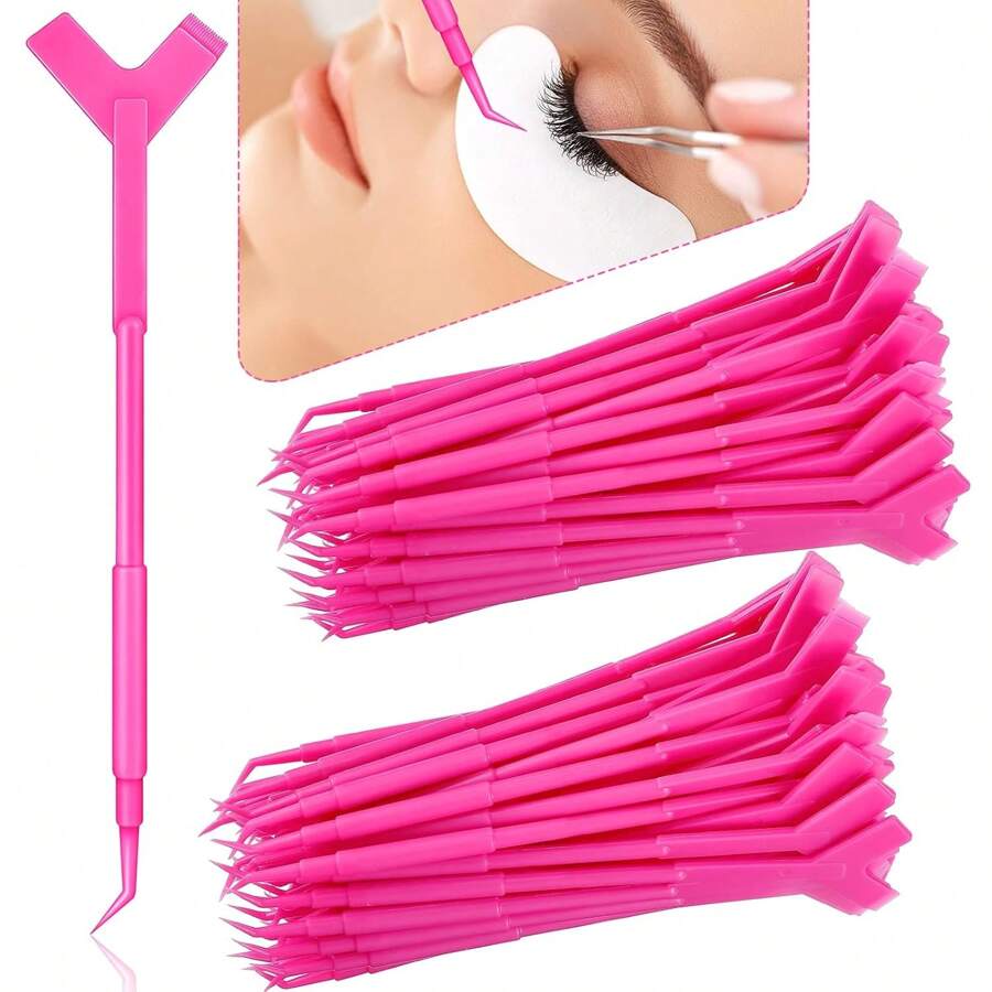 10 Pieces Y Shape Eyelash Lift Tool Eyelash Brush Lash Lift Perm Lash ...