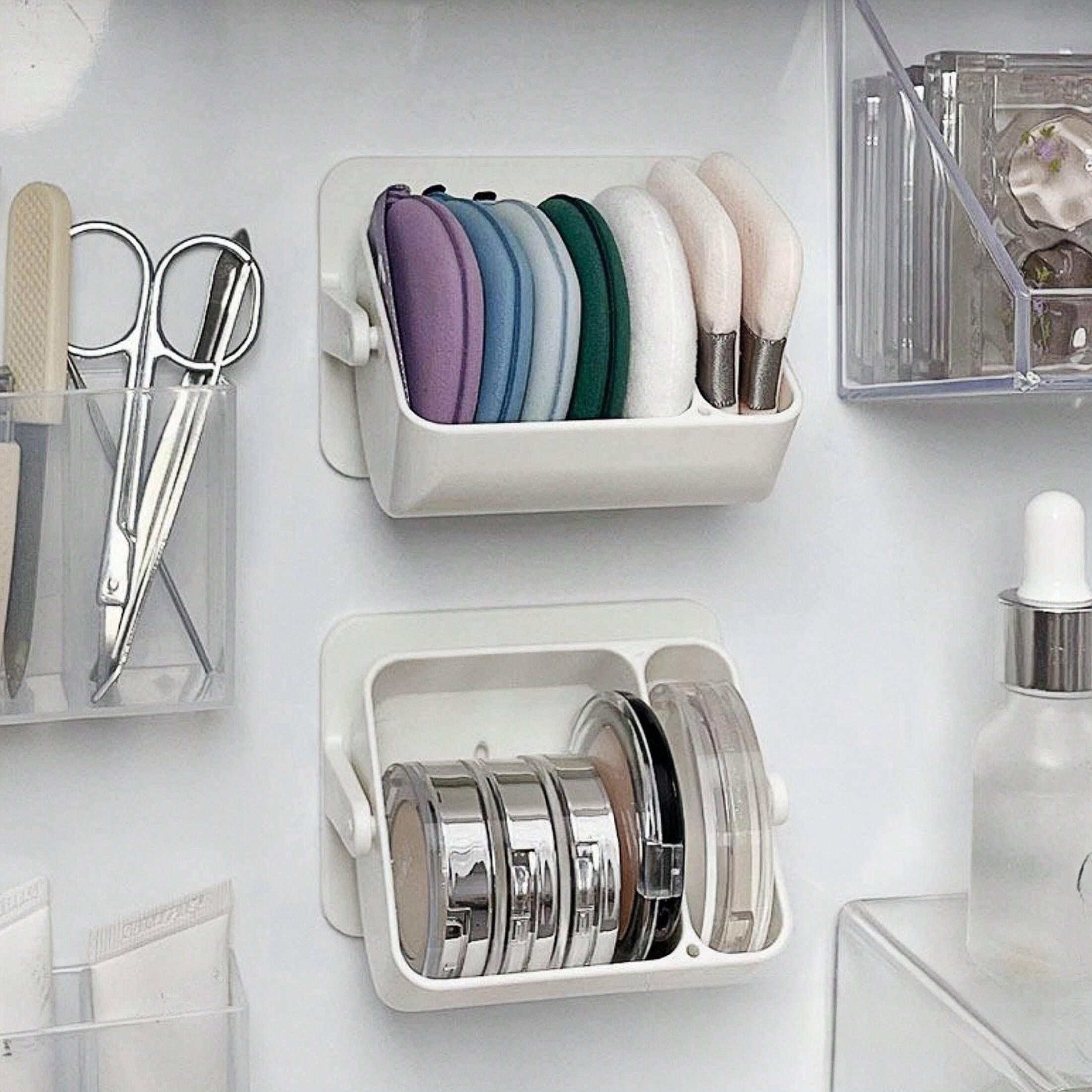 Make-Up Sponge Display Rack, Wall-Mounted Cosmetic Beauty Blender ...
