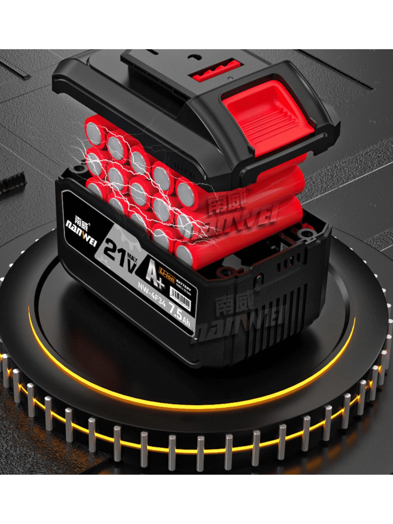 Sierra eléctrica recargable sierra de cadena eléctrica exterior sierra ...