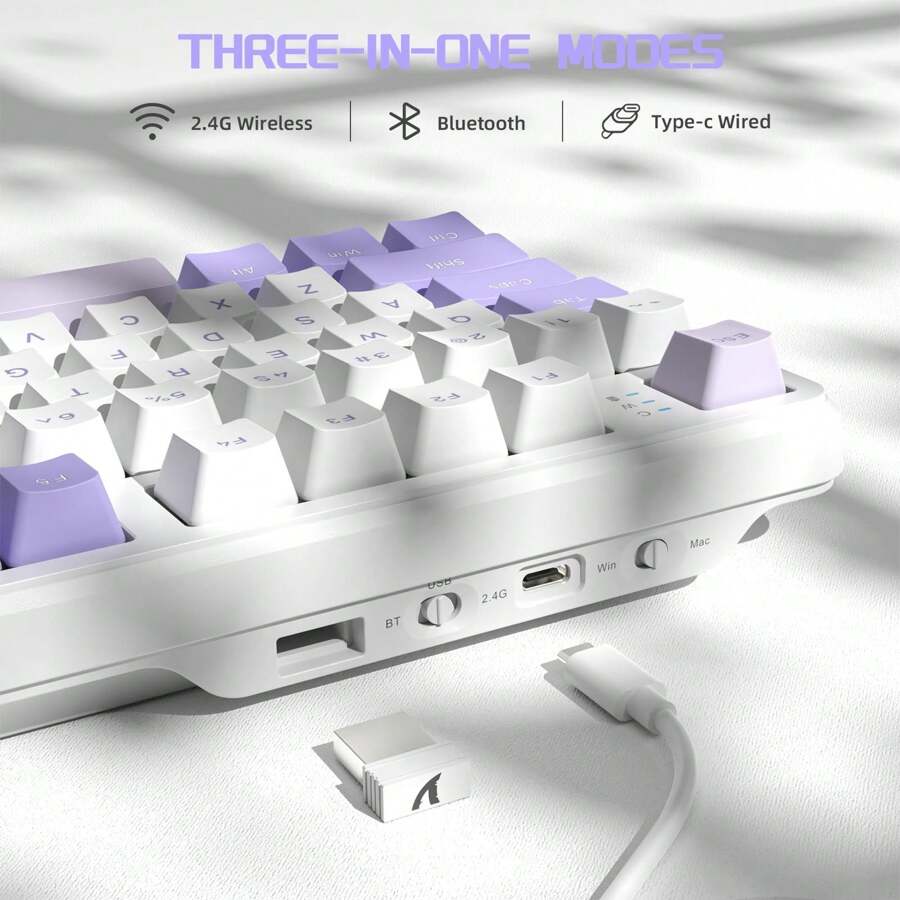 ATTACK SHARK ATTACK SHARK X87 Wireless Mechanical Gaming Keyboard, Tri ...