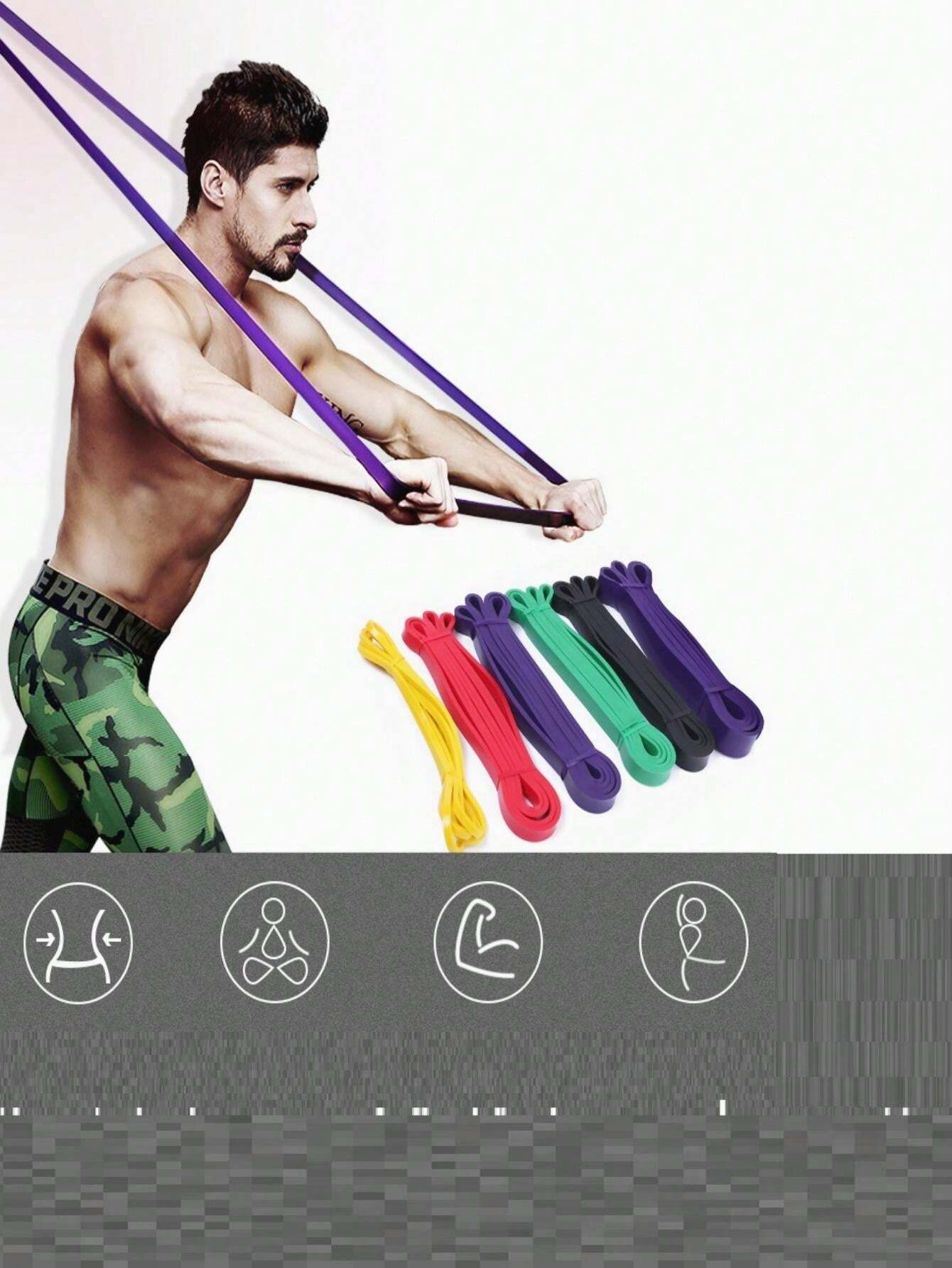 Multi-Function Latex Resistance Bands, Fitness Training Chest Muscle ...