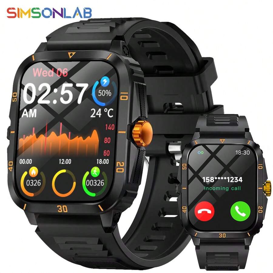 SIMSONLAB SIMSONLAB 2,01-inch TFT groot scherm dames sport smartwatch ...