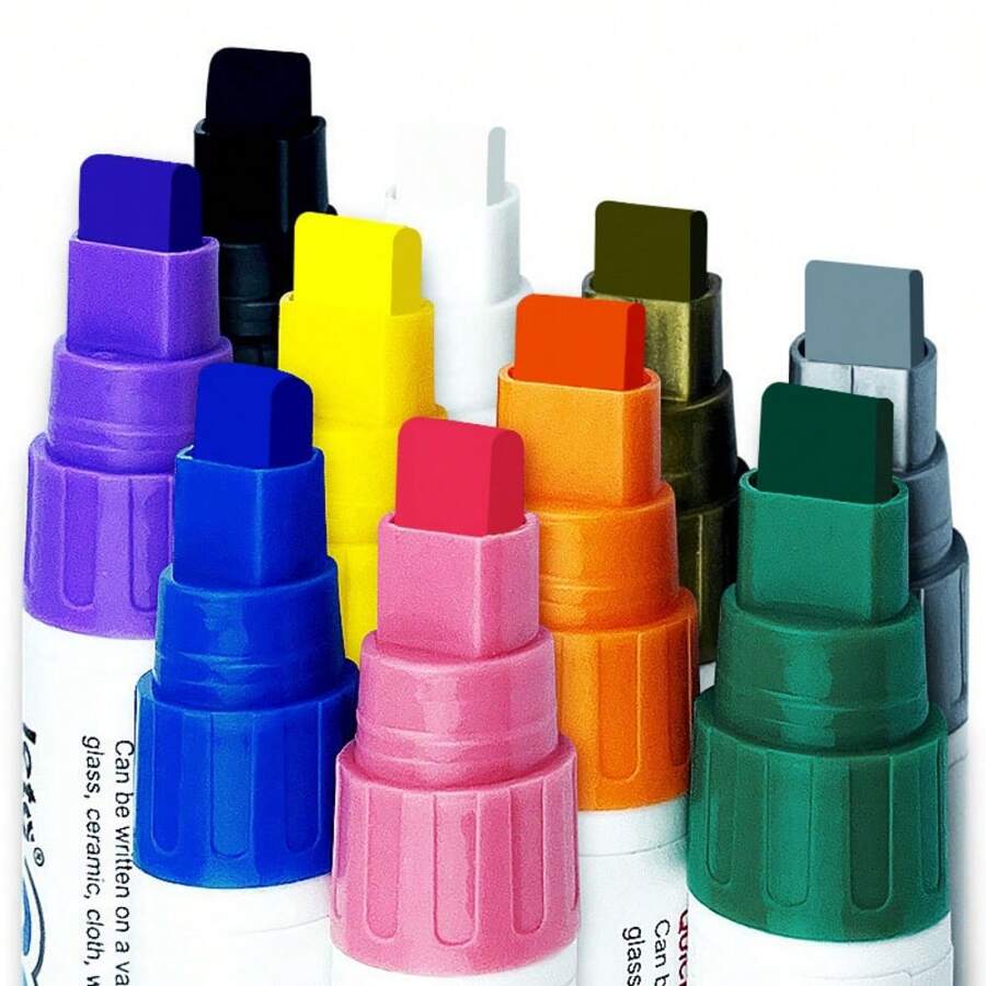 1pc 8mm High-Capacity Acrylic Marker Pen Waterproof Flowing Pen, Can ...