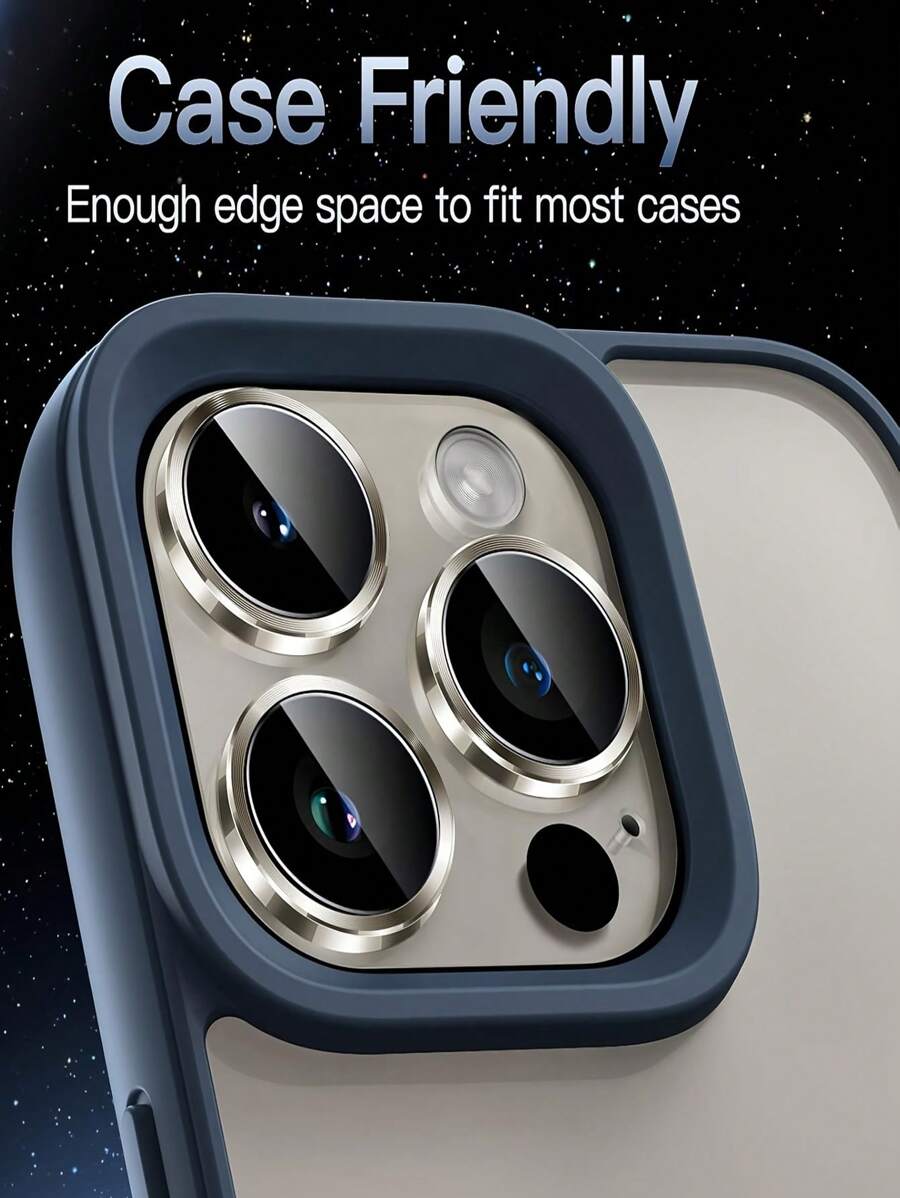 1Set Metal Camera Lens Protector Glass Compatible With IPhone No ...