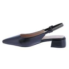 ILLUDE Women's Slingback Flats Double Strap Block Low Heel Sandals Two ...