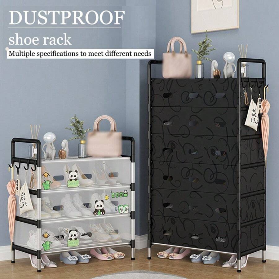 1 Piece Multi-Layer Dustproof Shoe Rack, Multi-Functional Large ...