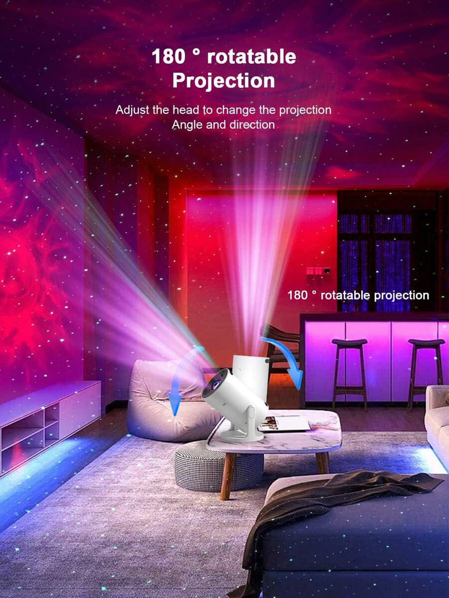 AIRUIKA New Black Hole Projection Light Galaxy Starry Sky Bedroom ...