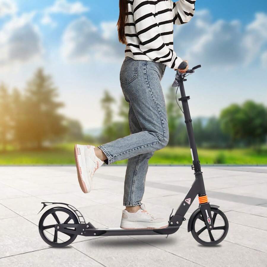 Schwarz - Roller Erwachsene Kick Roller Faltbare Escooter T-Style ...