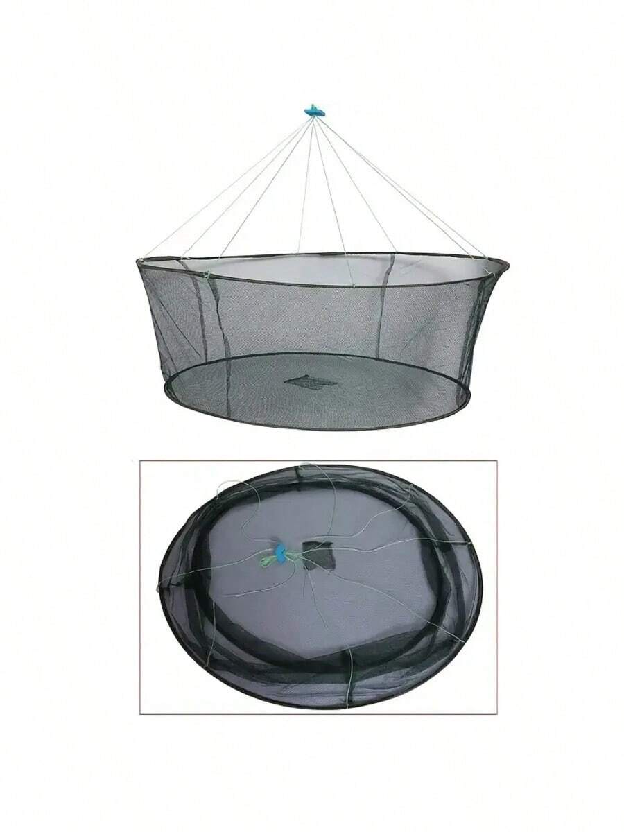 80cm Collapsible Drop Fishing Net, Cast Net For Shrimp, Fish, Eel Trap ...
