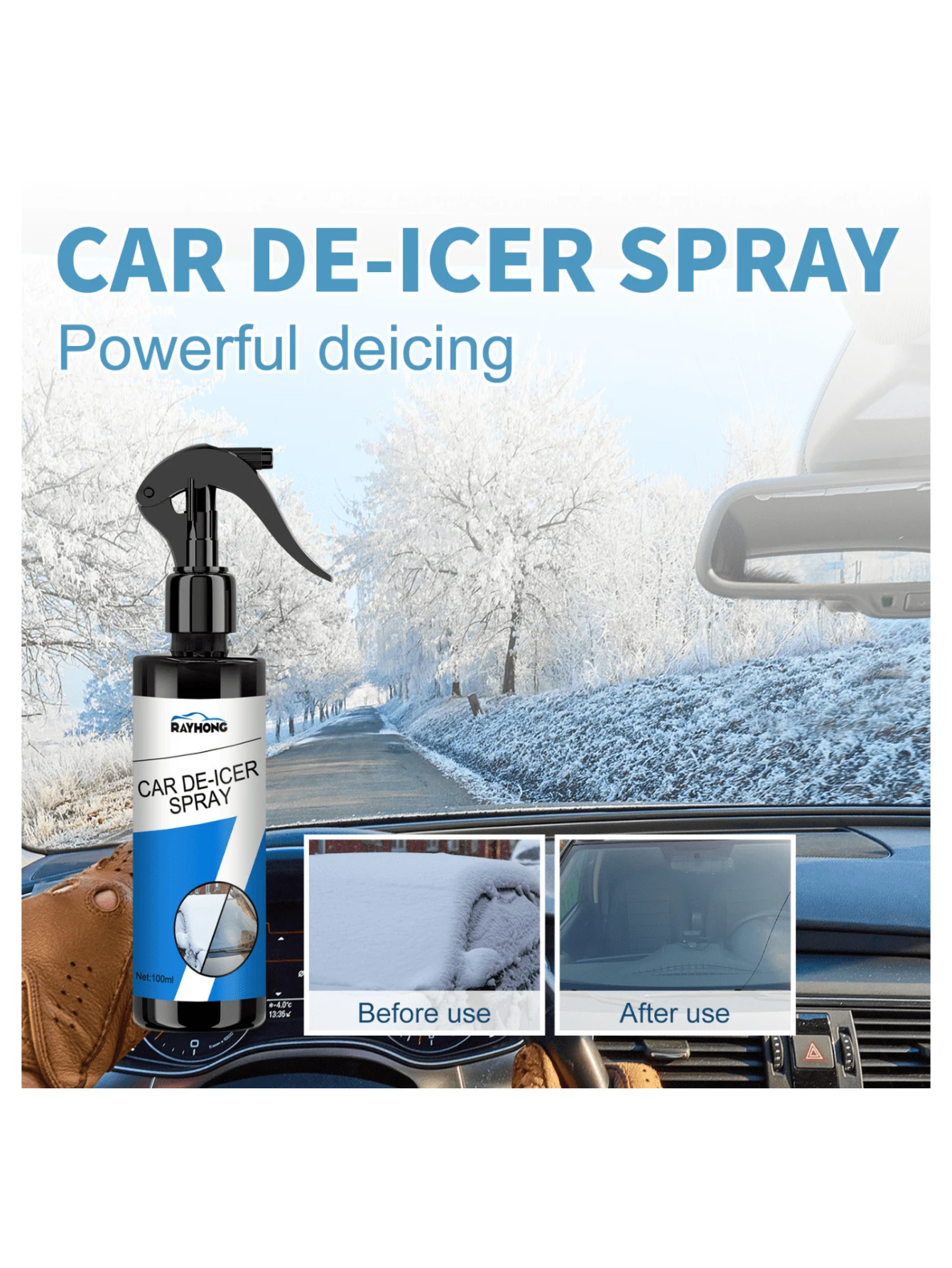 Automotive Deicing & Deicing Spray - Windshield, Windows, Doors ...