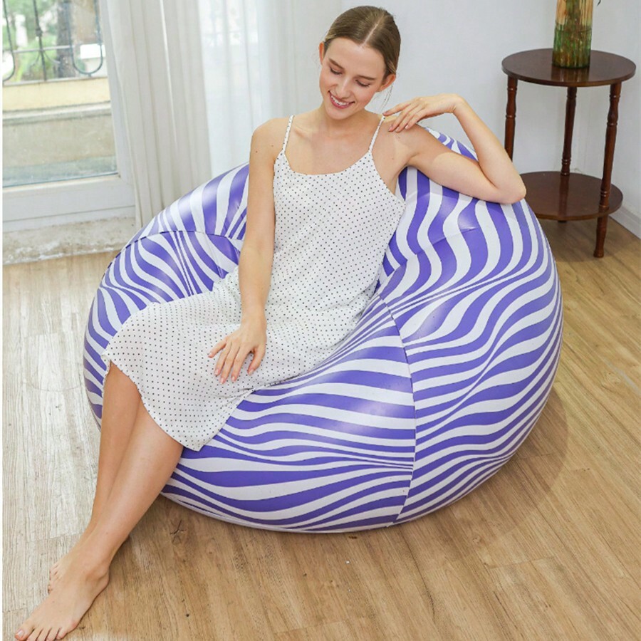 Large Slouchy Inflatable Sofa Chairs Lounger Seat Bean Bag Sofas Pouf ...