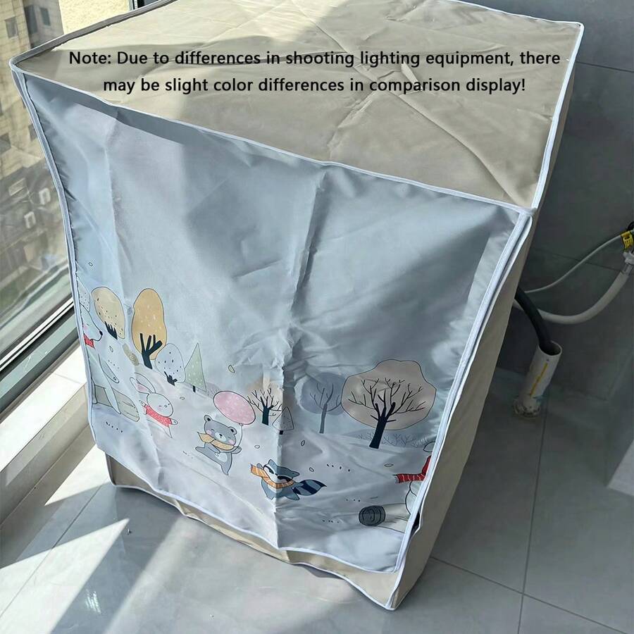 Washing Machine Cover, Waterproof And Sun-Proof With Front Opening ...