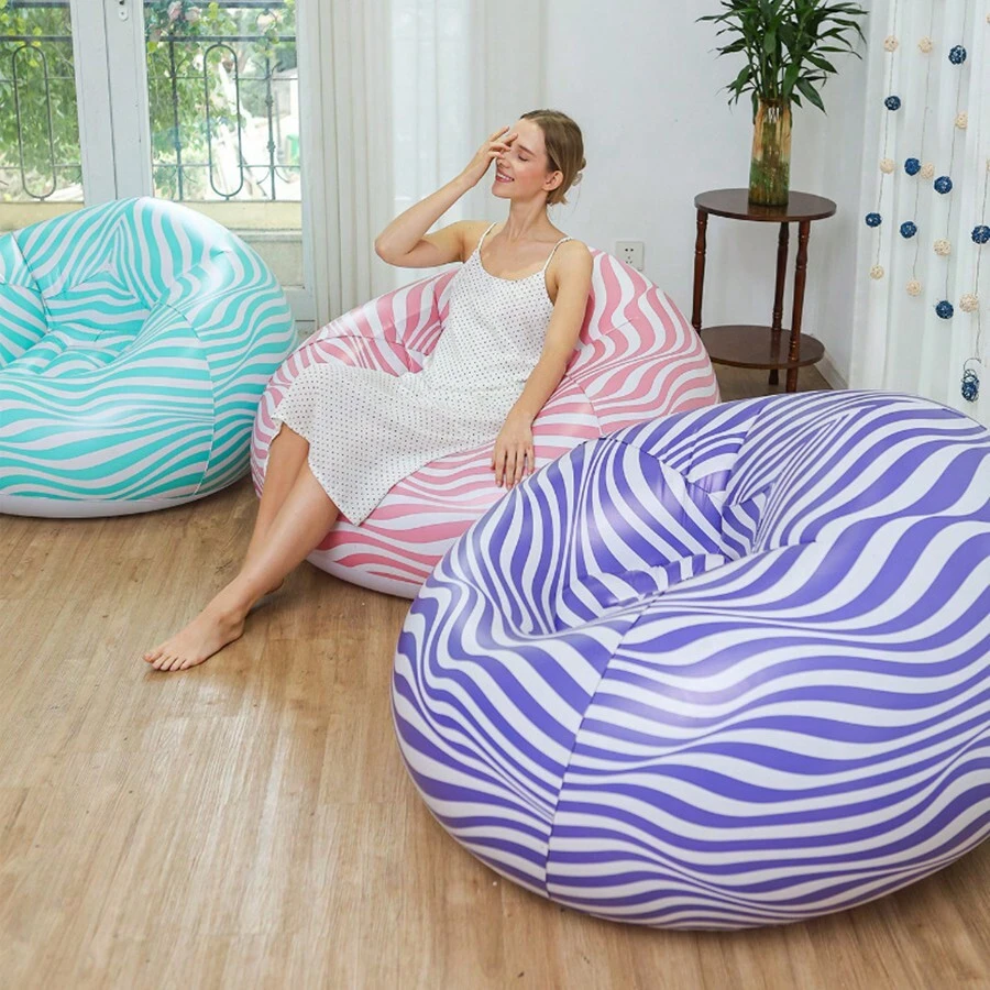 Large Slouchy Inflatable Sofa Chairs Lounger Seat Bean Bag Sofas Pouf ...