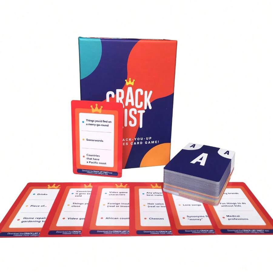Best Selling Crack List Card Game, Leisure Entertainment Party Board ...