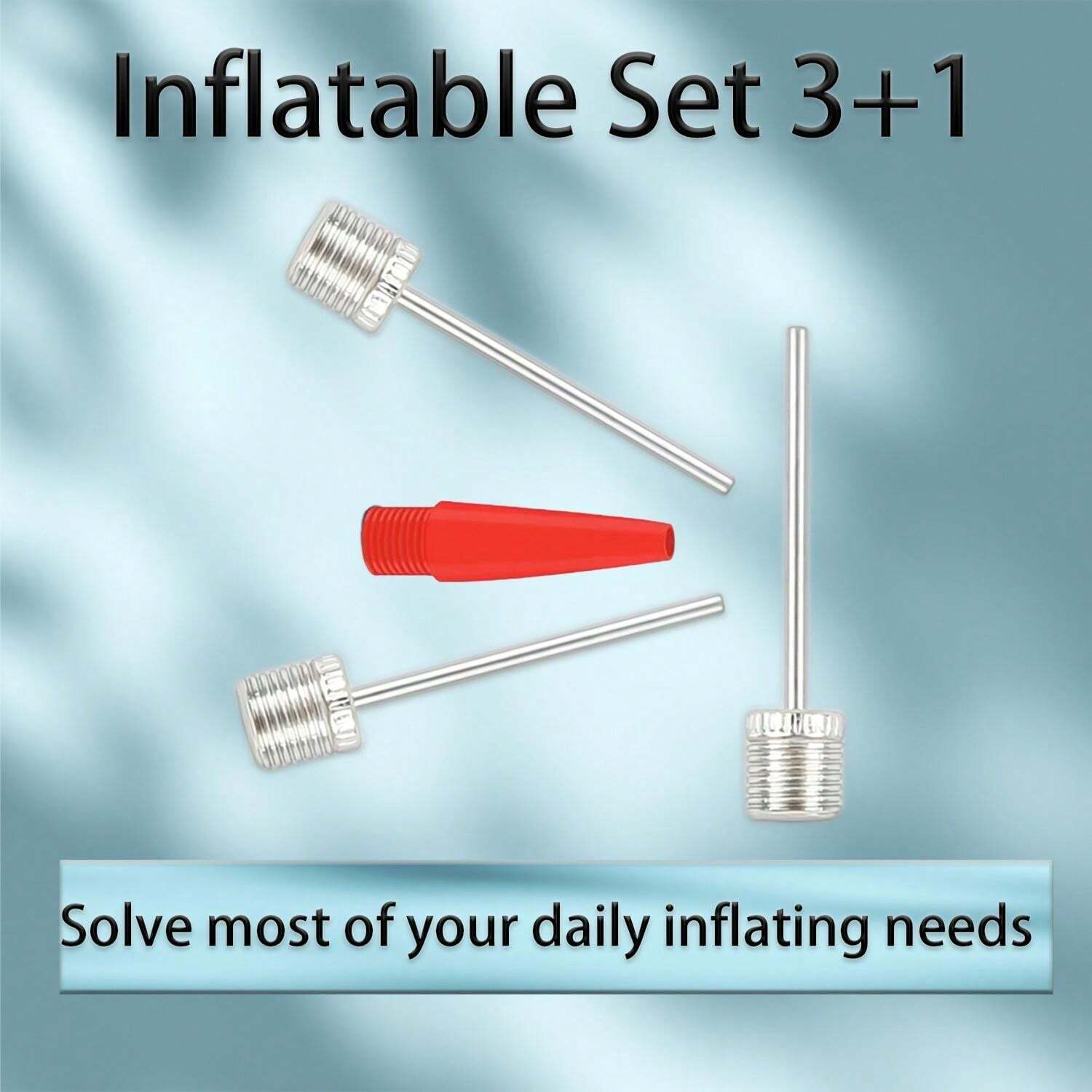 4-In-1 Inflating Pump Needle Kit Suitable For Basketball, Football ...