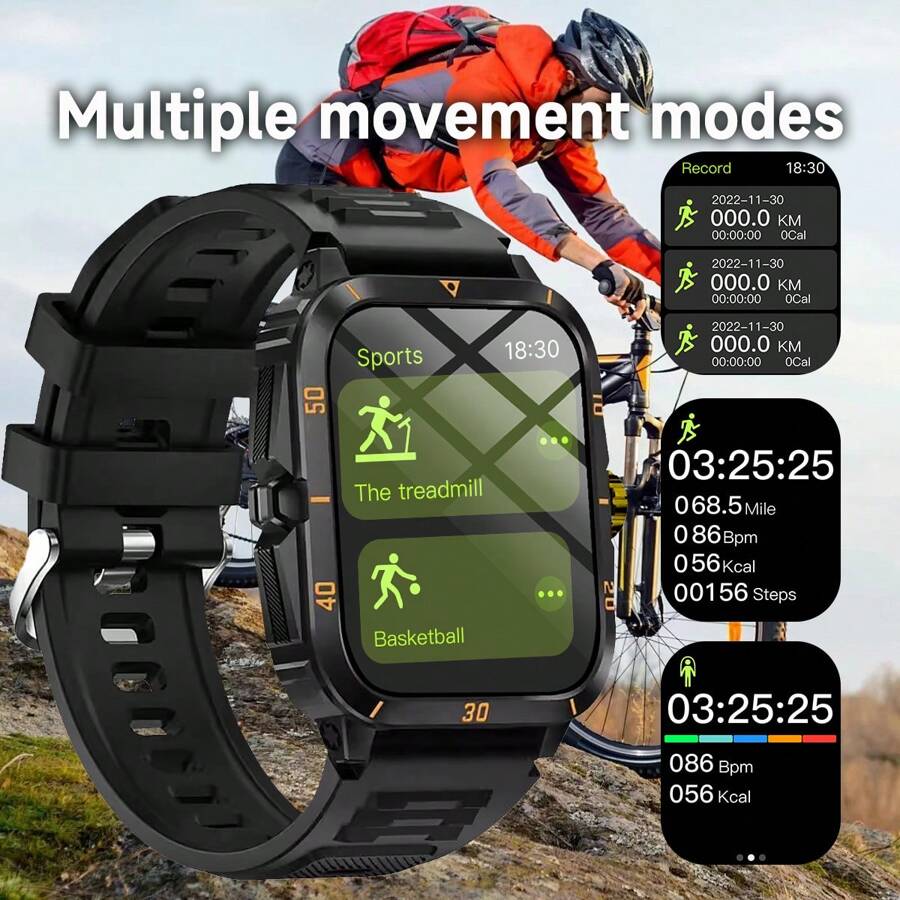 SIMSONLAB SIMSONLAB 2,01-inch TFT groot scherm dames sport smartwatch ...