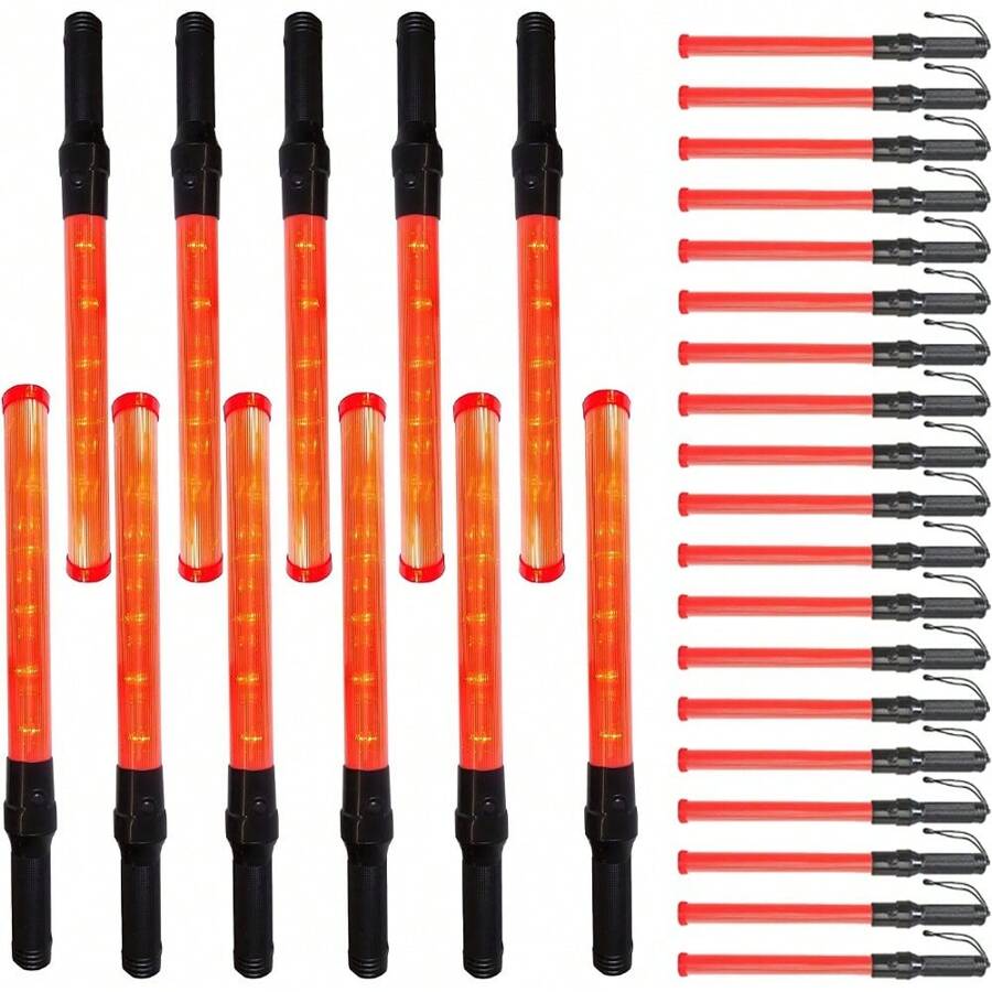 Signaling Stick Kit 30 Uni Large Fluorescent Led Light Traffic Maneuver ...