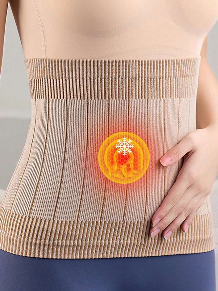 1pc Women Thermal Waist Trimmer Belt, Warm Stomach Protection ...