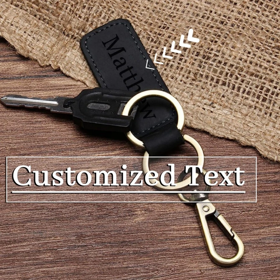 Personalized Leather Keychain, Leather Keychain,Coordinates Longitude ...