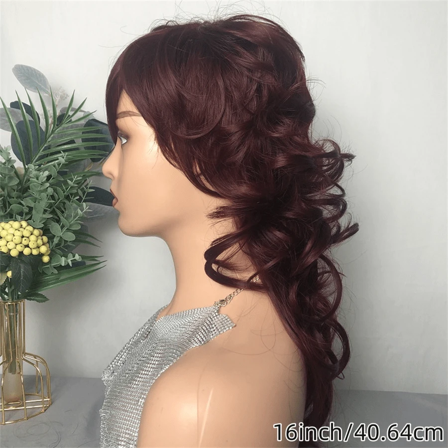 Mullet Wig Synthetic Wig Body Wave Women's Wig Pixie Cut Mullet Wig ...
