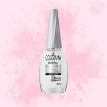 Esmalte Colorama Top coat efeito Gel Brilho diamante 8ml Festa Junina ...