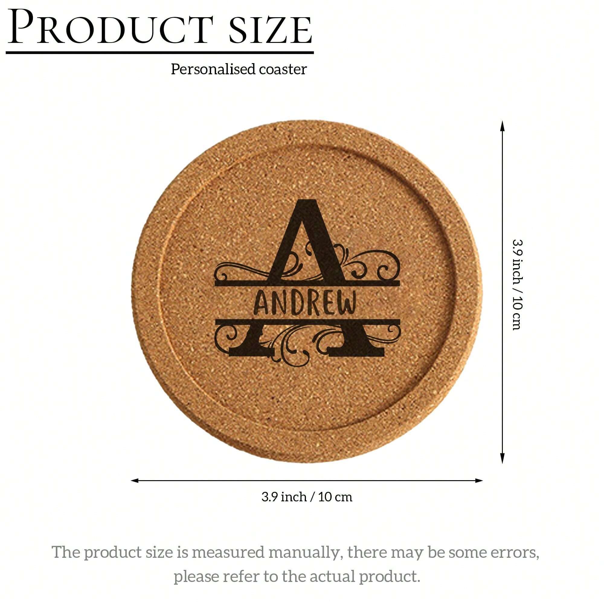 Personalized Laser Engraved Wooden Coasters - No Noise - Perfect For ...