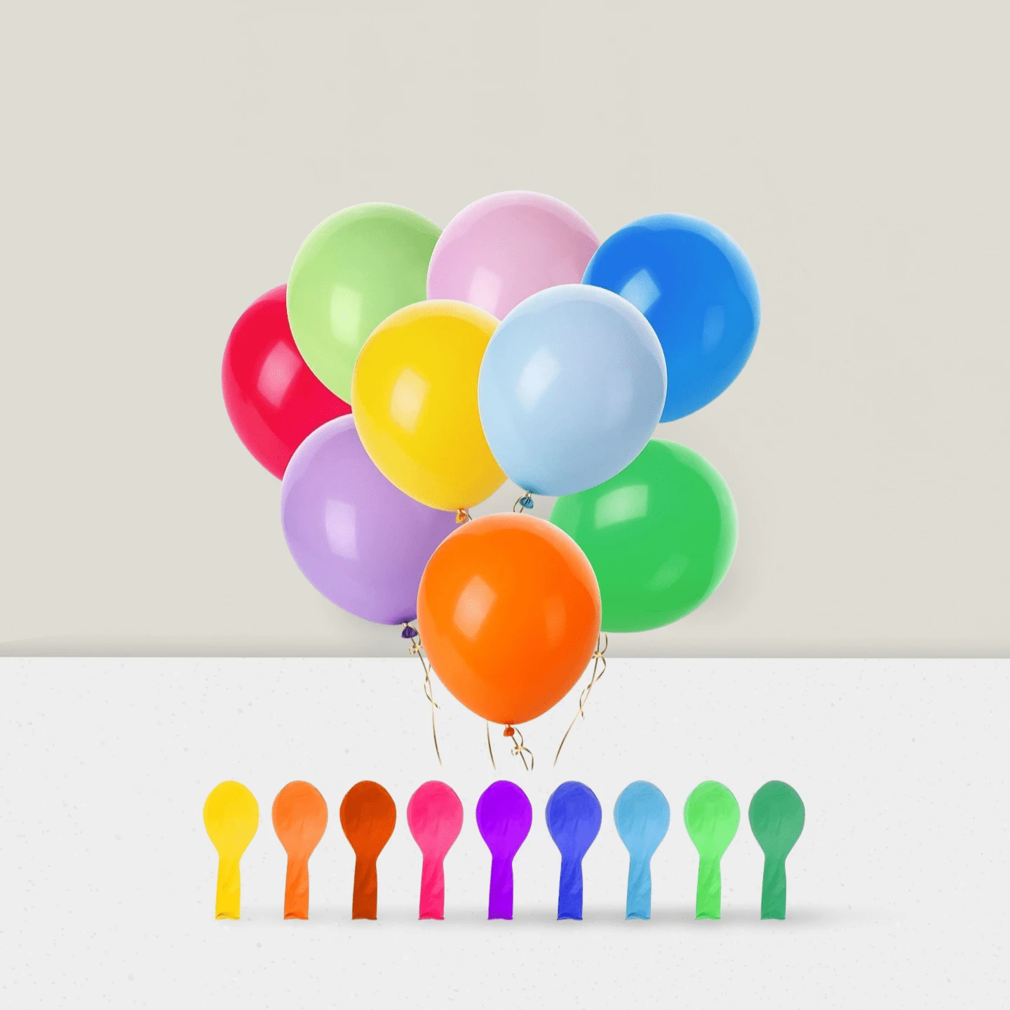 Balloons, 12 Inch, 54 Pack, Vibrant Colors, Party Balloons, Rainbow ...