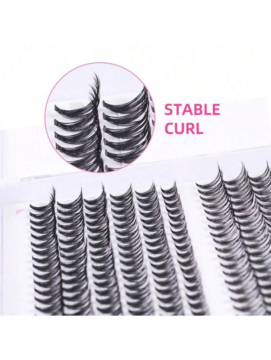 Arison 14Rows Individual Eyelashes 50D Cluster Lashes 0.07mm Thickness ...