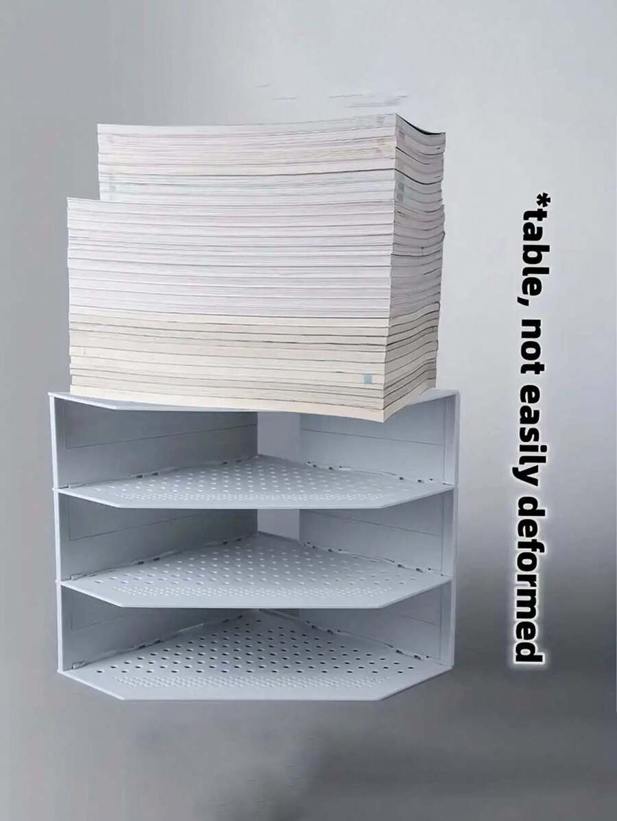 Folding File Rack, Retractable Bookshelf, No Installation Of Multi-In ...