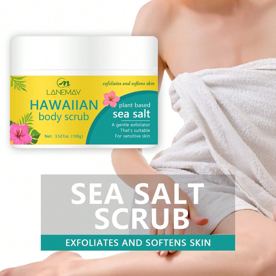 Alba Botanica Hawaiian Body Scrub, Revitalizing Sea Salt Pacific Sea ...