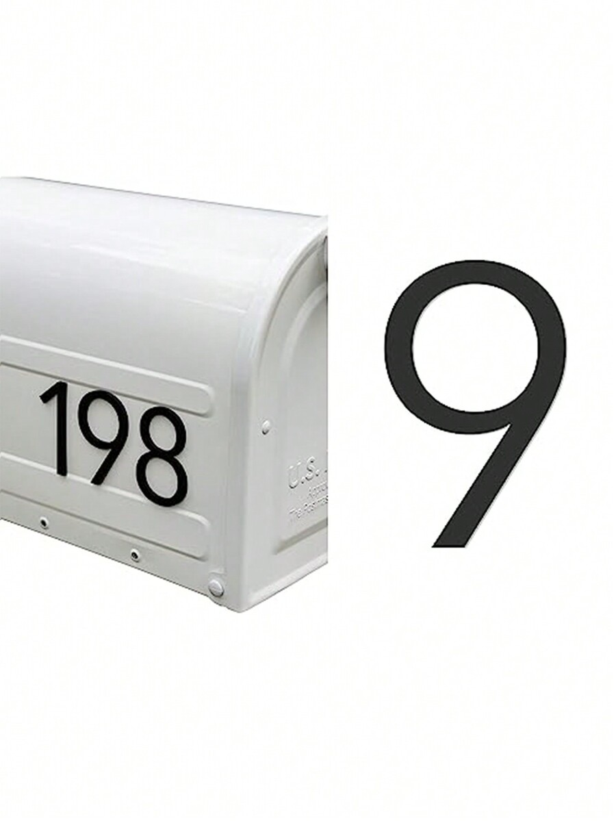 Premium Individual 3D Acrylic Mailbox Numbering - Self Adhesive - Long ...