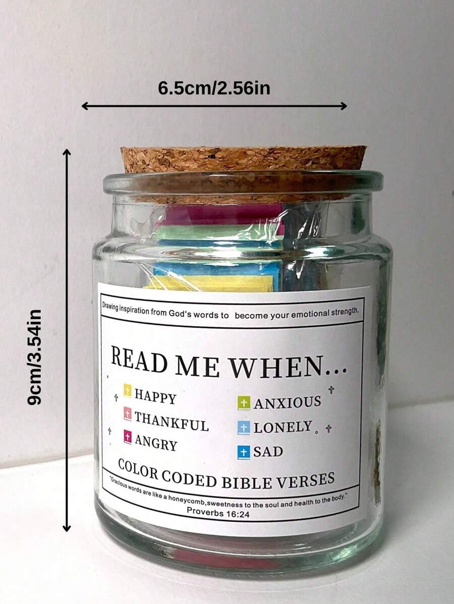 Bible Verses In Jar, Bible Verses Gift Prayer Jar, Plastic Or Glass ...