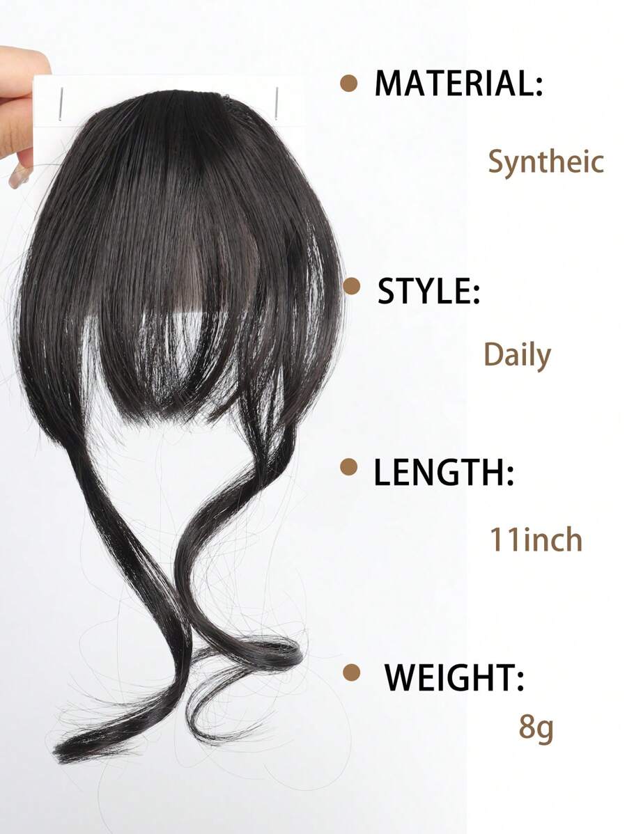 Natural Forehead Ins Hair Fake Fringes Air Dragon Beard Bangs Synthetic Wig Female Piece Real