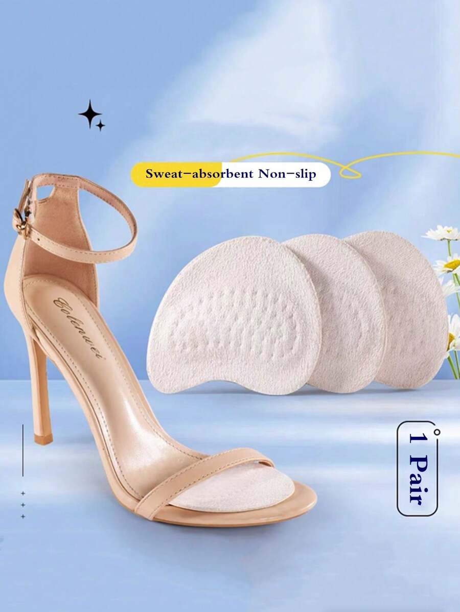 1 Pair Heel/Sandal Forefoot Pads, Self-Adhesive, Soft, Anti-Friction ...